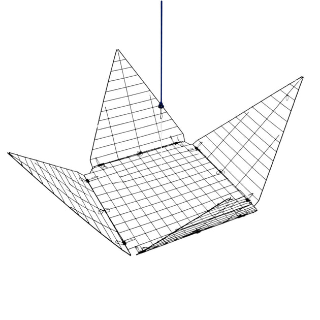 Lee Fisher Sports 16" Star Crab Trap – Pyramid Style Vinyl-Coated Stee
