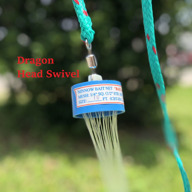 Dragon Head Cast Net Swivel – Lee Fisher Sports